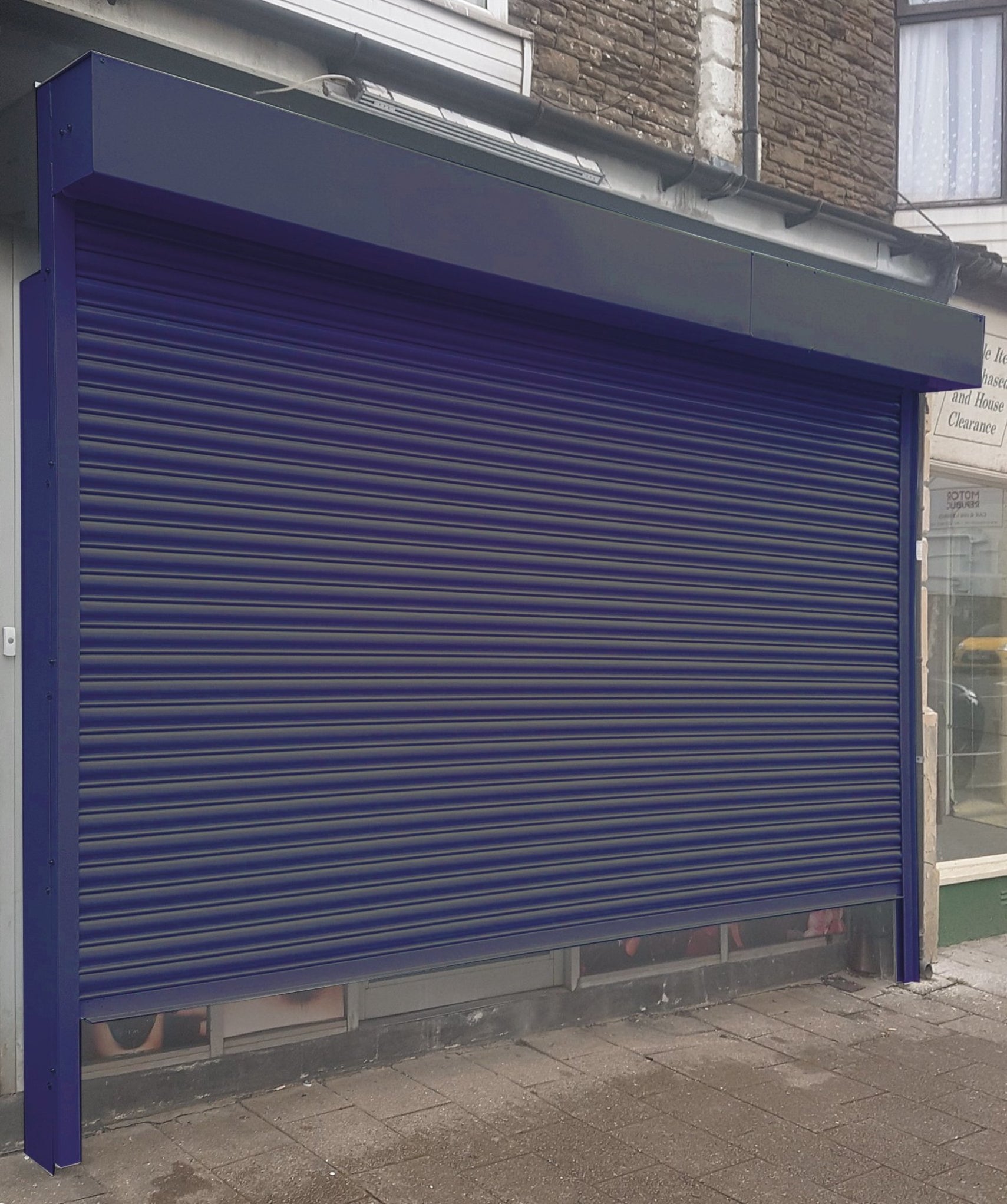 Electric Steel Shopfront Roller Shutter | Britannia Retail — Britannia ...